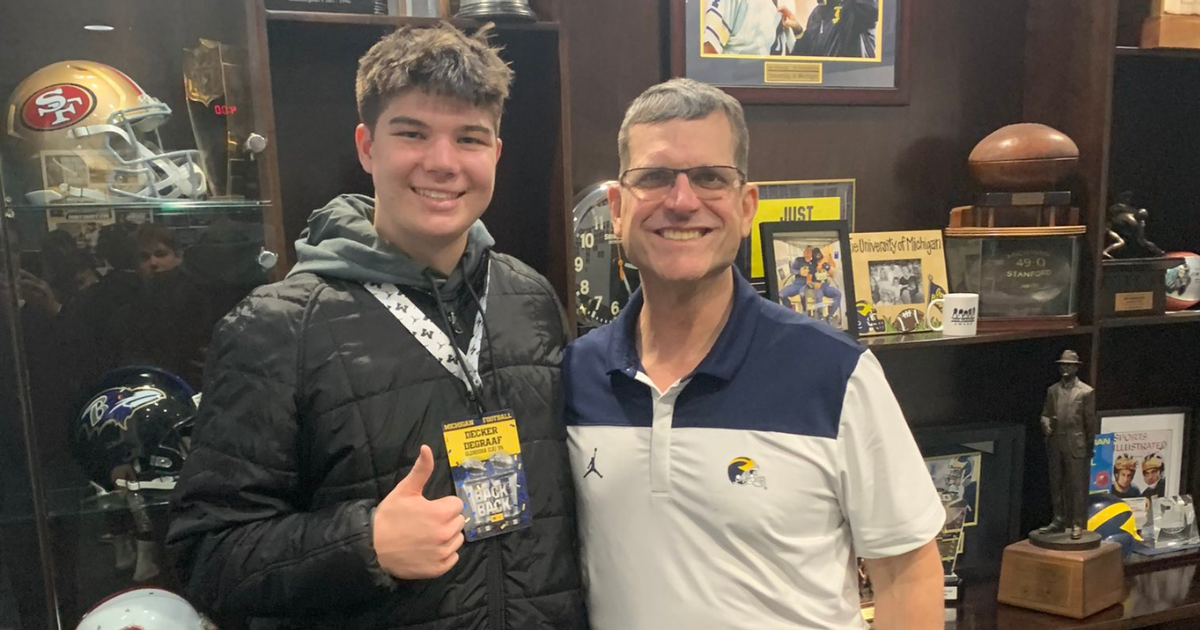 Michigan Recruiting: 2024 TE Decker DeGraaf talks debut visit