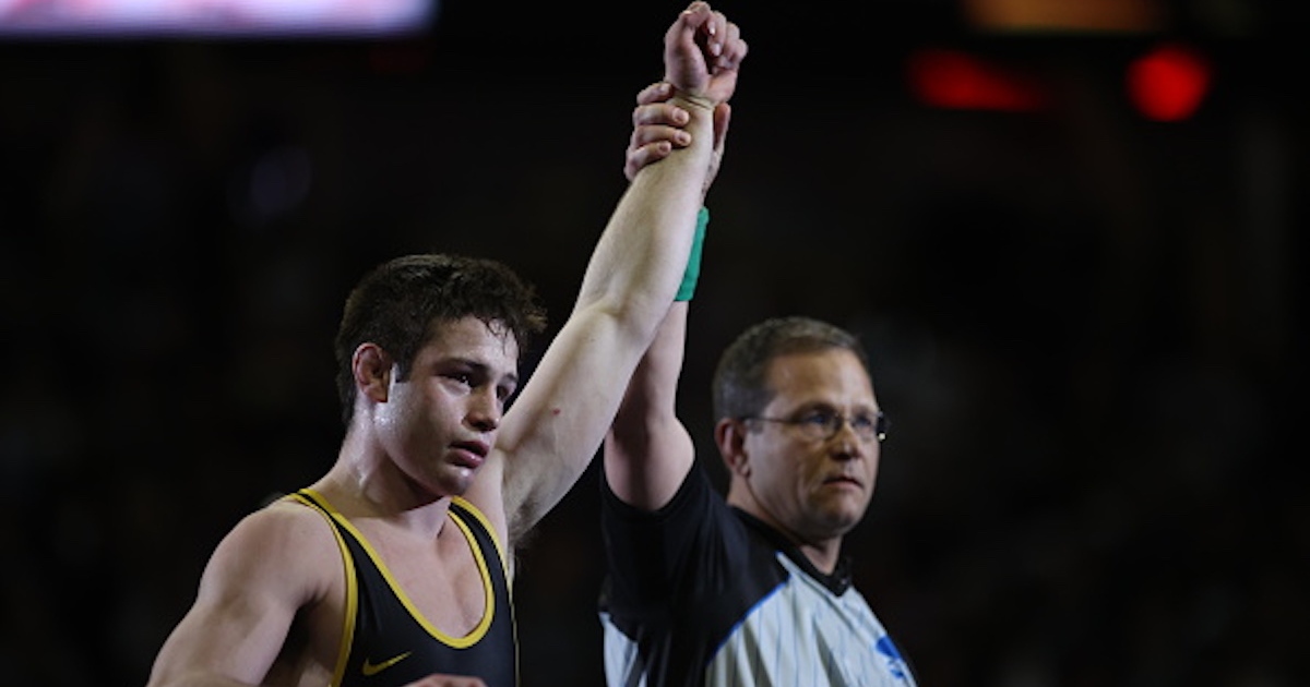 Keegan O'Toole reacts to winning second straight NCAA Wrestling title ...