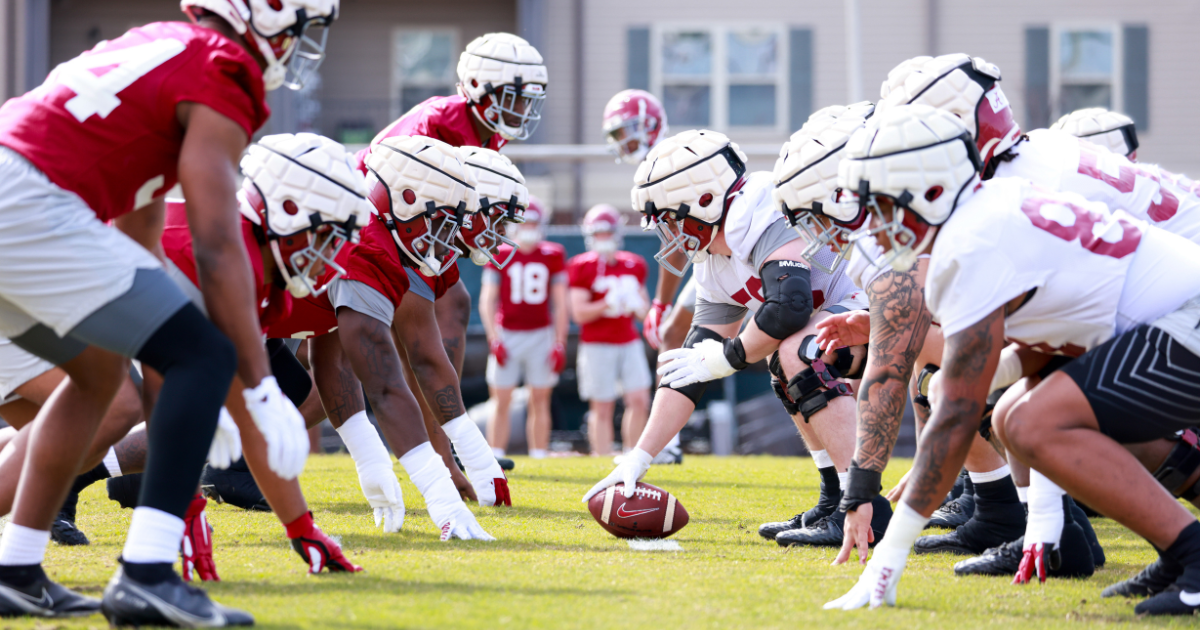 LOOK: Alabama football holds first practice of spring - On3
