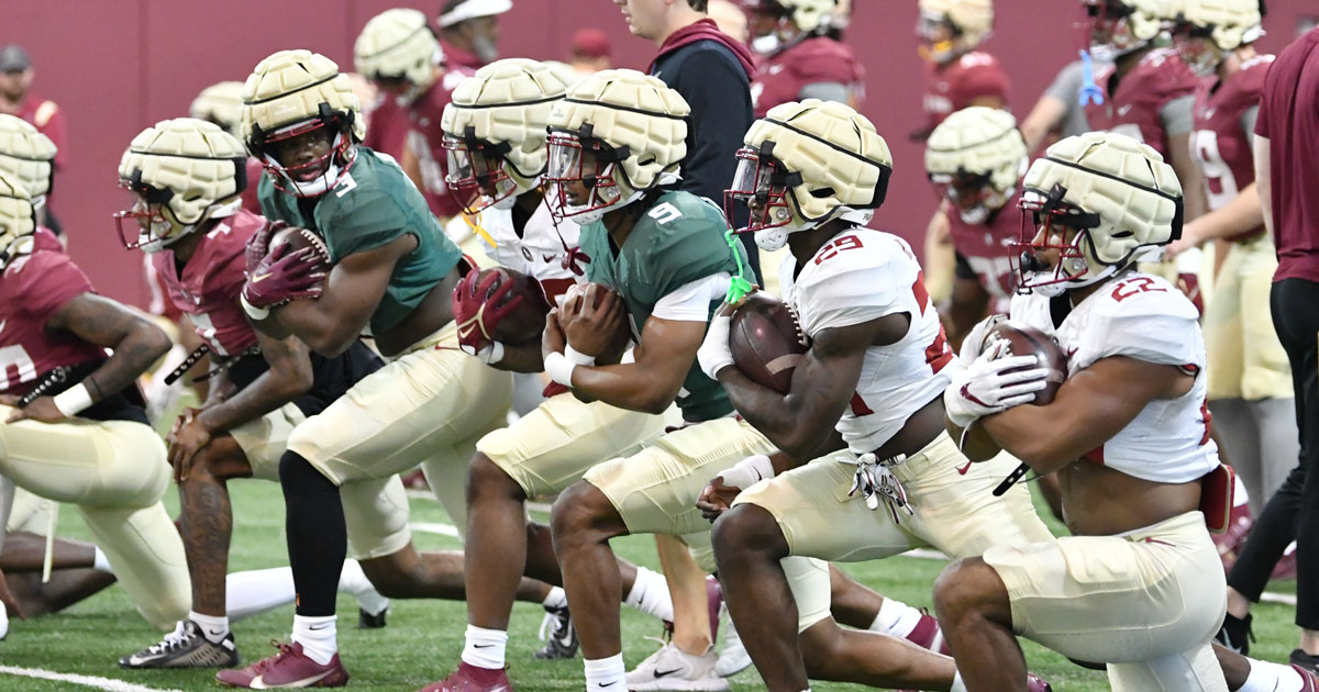 FSU spring football resumes, Tuesday practice footage