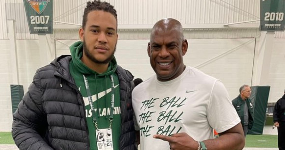 East Lansing (MI) DL Javon Thomas talks return trip to MSU