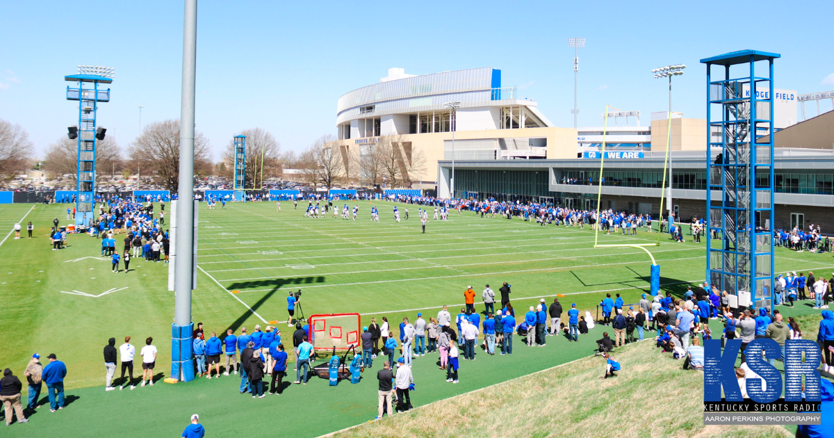 LOOK: Snapshots from Kentucky Football Open Spring Practice