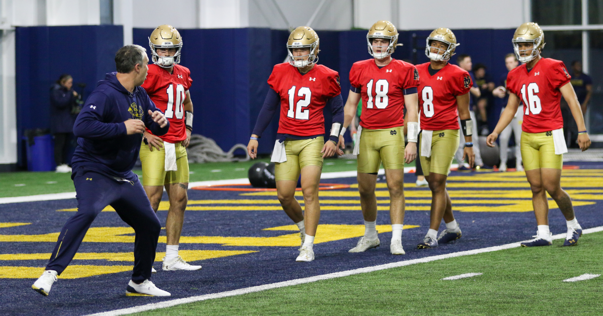 Walk-on quarterback Dylan Devezin could be Notre Dame's holder