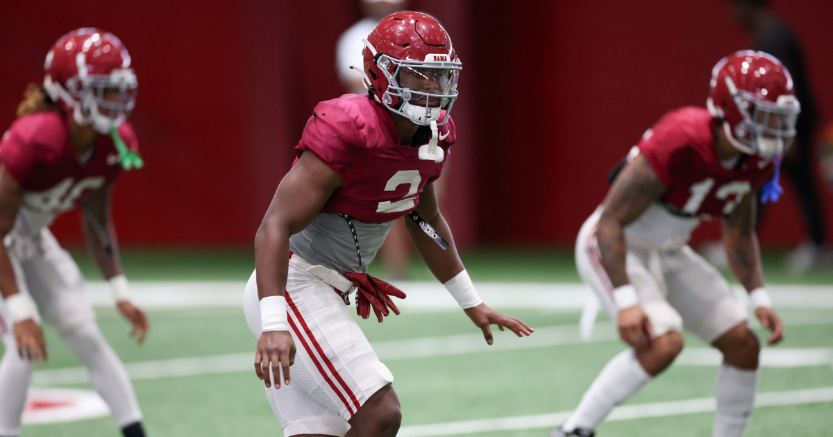 LOOK: Alabama heads indoors for sixth spring practice - On3
