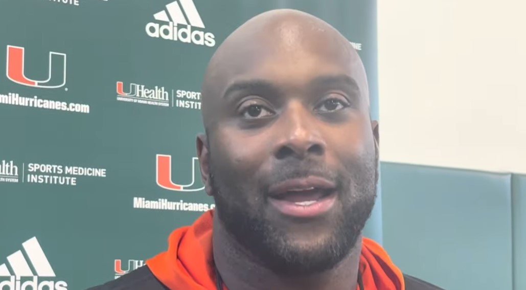 Miami new LB coach Derek Nicholson likes what he's seeing
