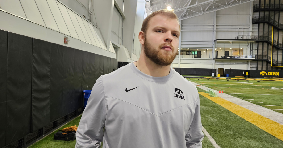 Iowa offensive line working on improvement