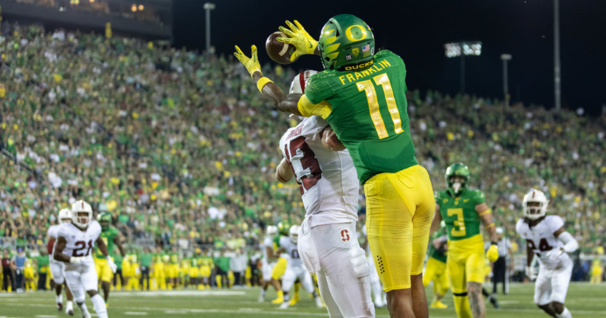 Troy Franklin looking to become 'a walking bucket' for Oregon after ...