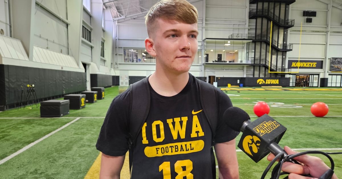Stevens bulks up as Iowa's kicker