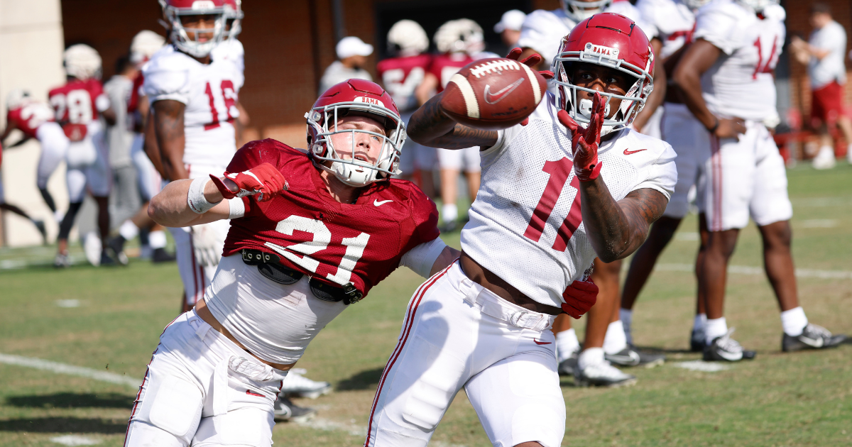 LOOK: Alabama takes the field for 13th practice of spring - On3