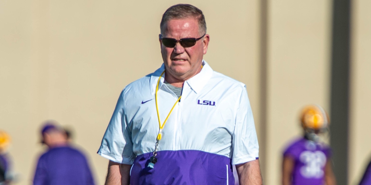 Brian Kelly elaborates on the improvements Jayden Daniels, Harold ...