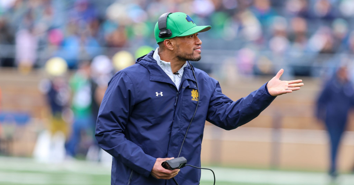 Live Updates Notre Dame Coach Marcus Freeman Blue Gold Press Conference