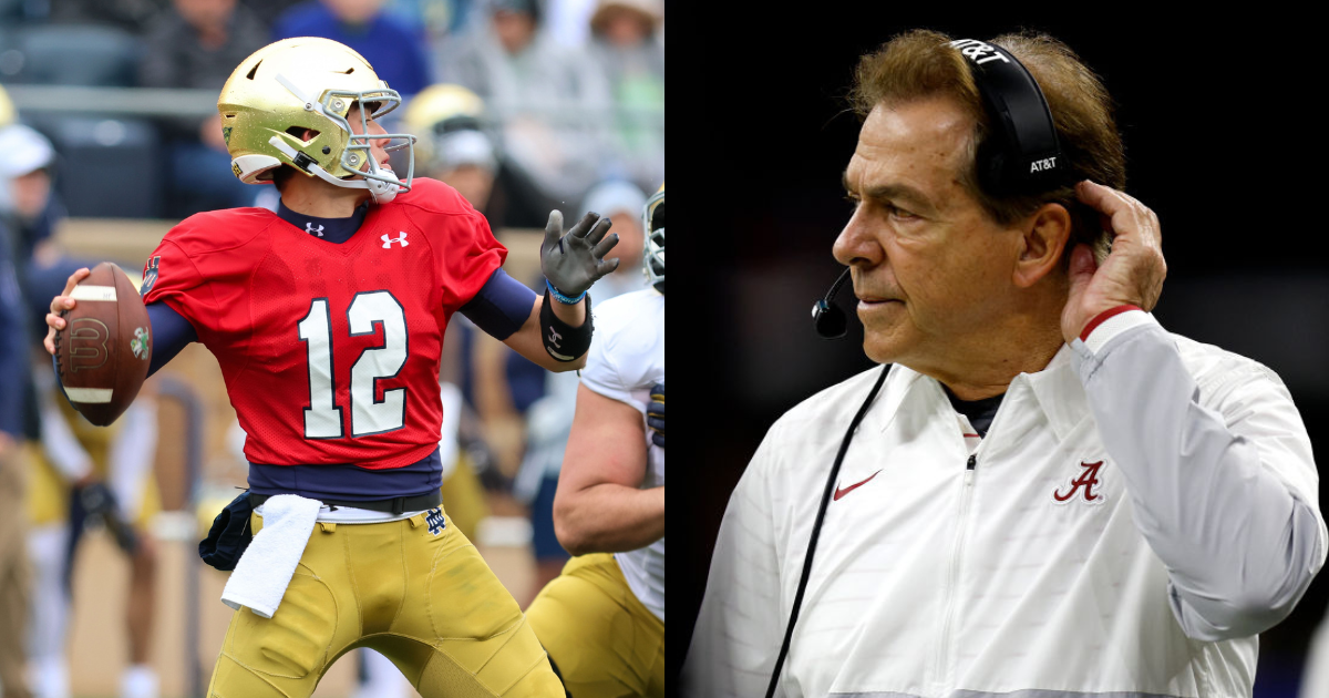 Why Alabama coach Nick Saban took in Notre Dame QB Tyler Buchner