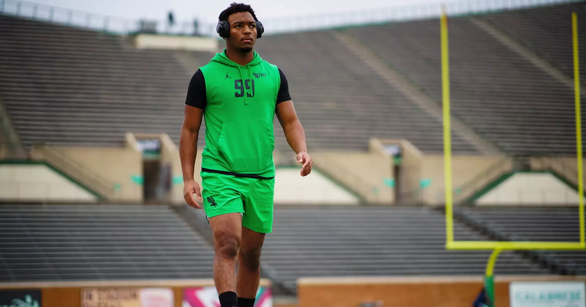 North Texas DE transfer Cam Robertson commits to SMU - On3