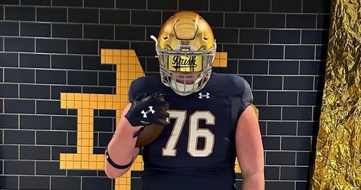 2025 OL Jake Cook recaps recent Notre Dame visit, Irish interest