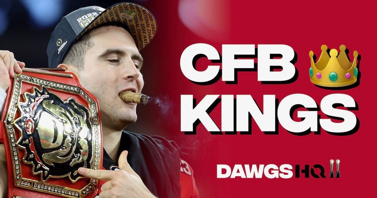 Georgia Bulldogs are the kings of College Football left and right