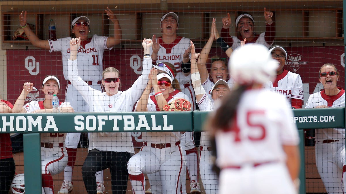 Oklahoma blows open Game 1 of Super Regional vs. Clemson on Haley Lee ...