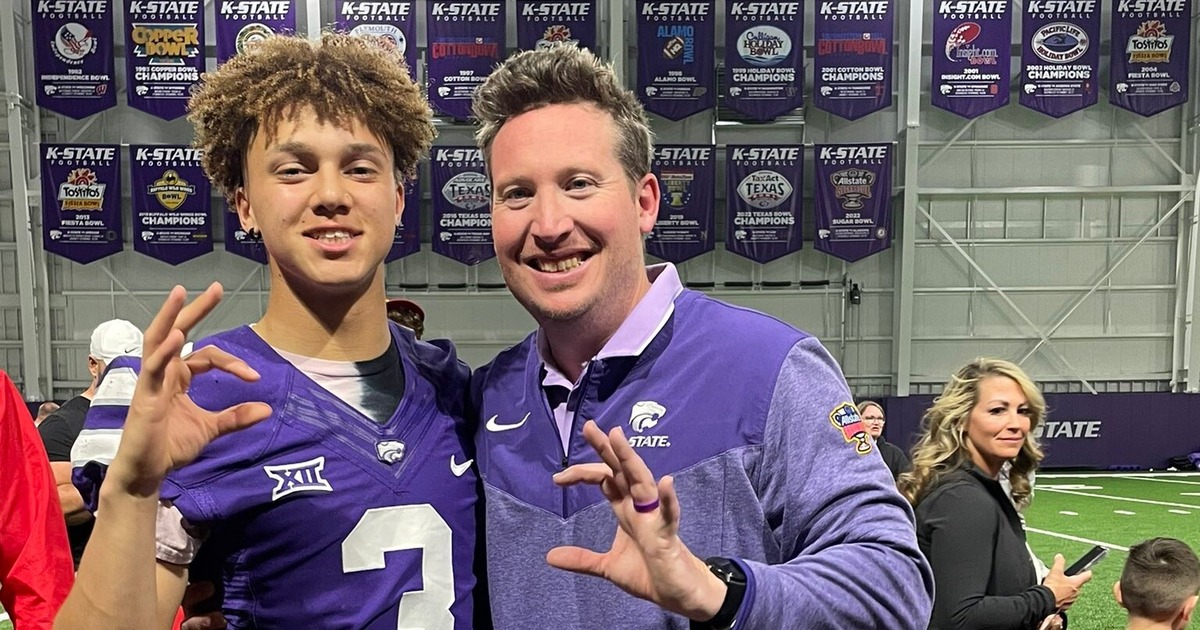 Kansas State visits impress '25 Olathe North athlete Caden Butler