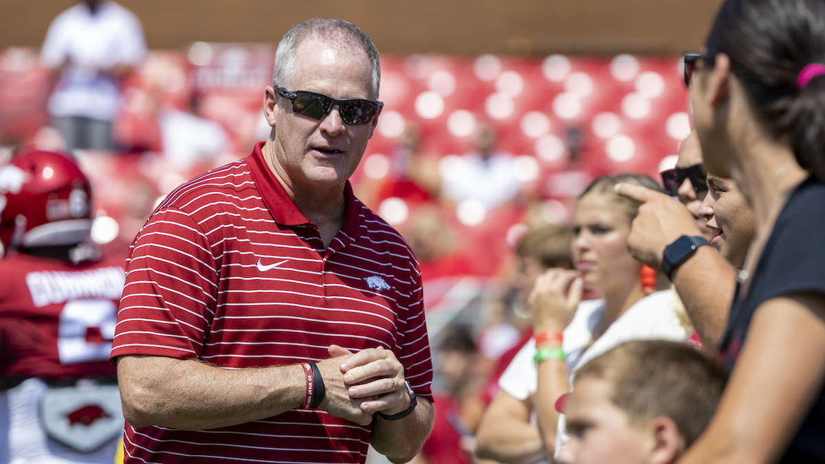 Arkansas AD Hunter Yurachek takes shot at Bobby Petrino while ...