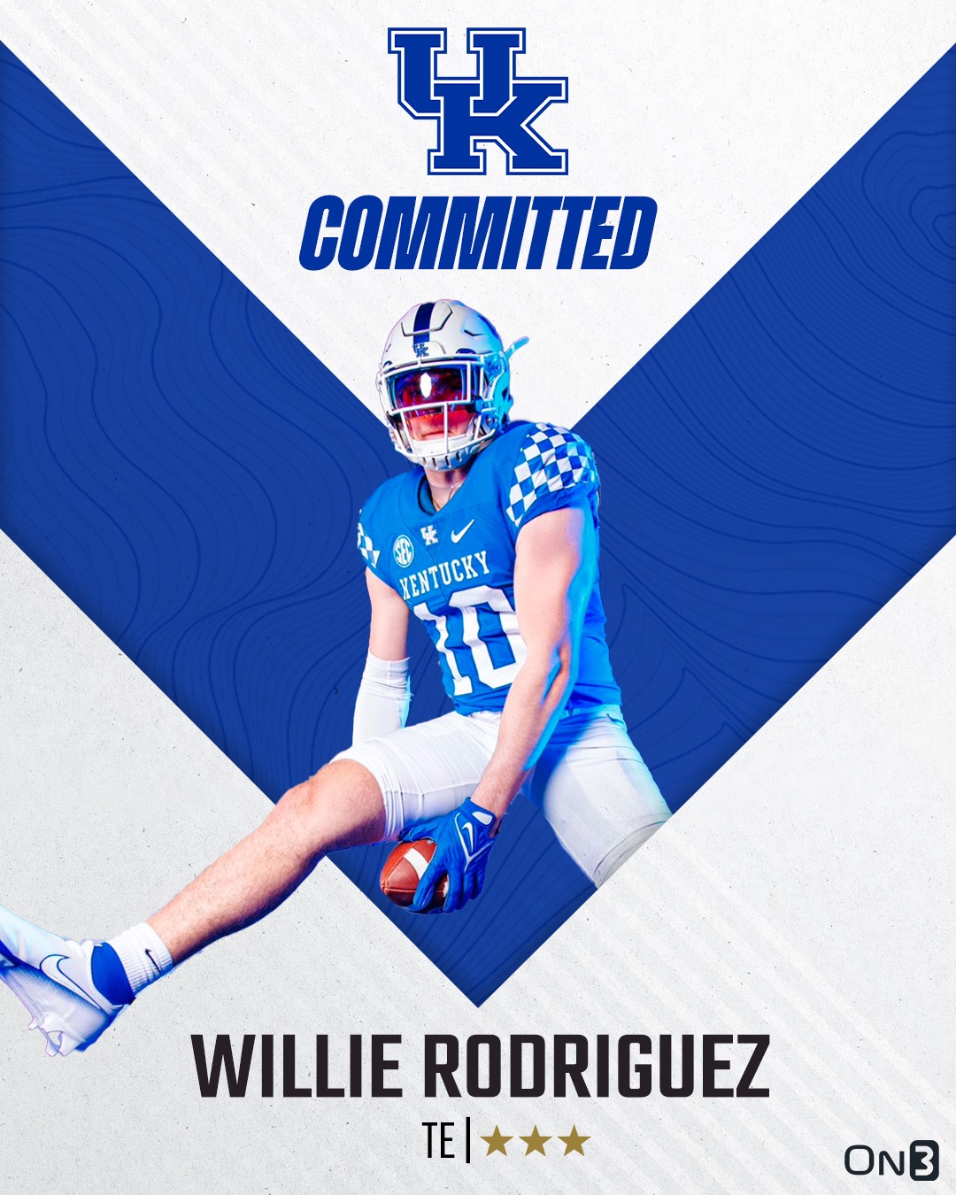 Willie Rodriguez, 3-Star Cov Cath Tight End, Commits to Kentucky