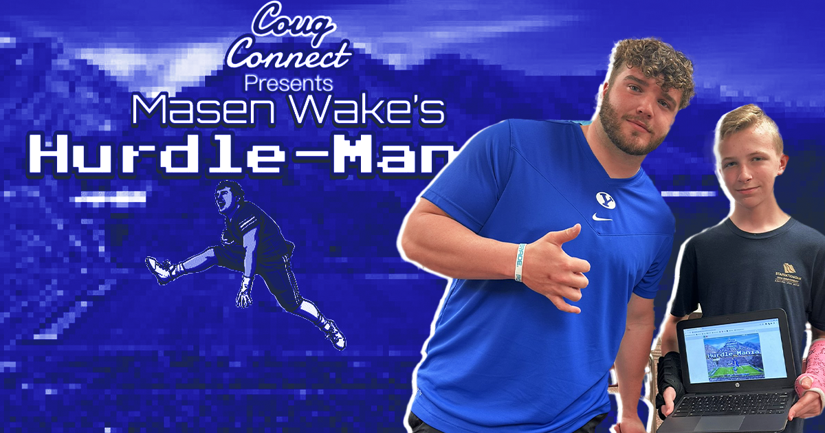 An 8th grader created a computer NIL game for BYU's Masen Wake