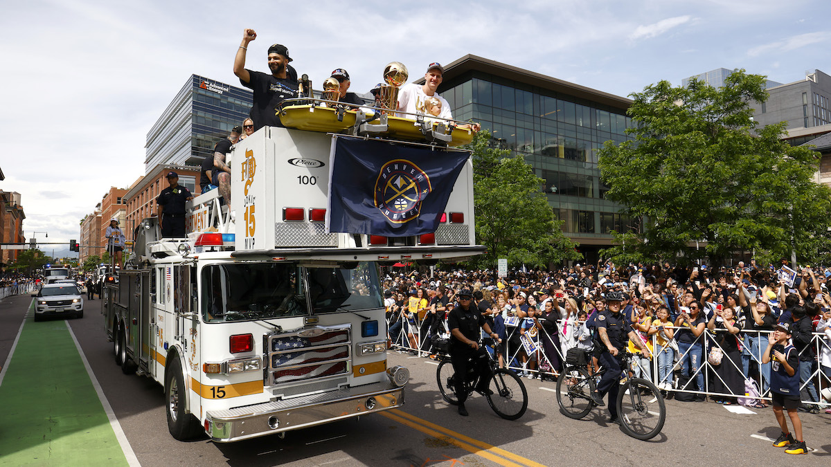 Denver Police Officer Hit By Firetruck Carrying Nikola Jokic Jamal