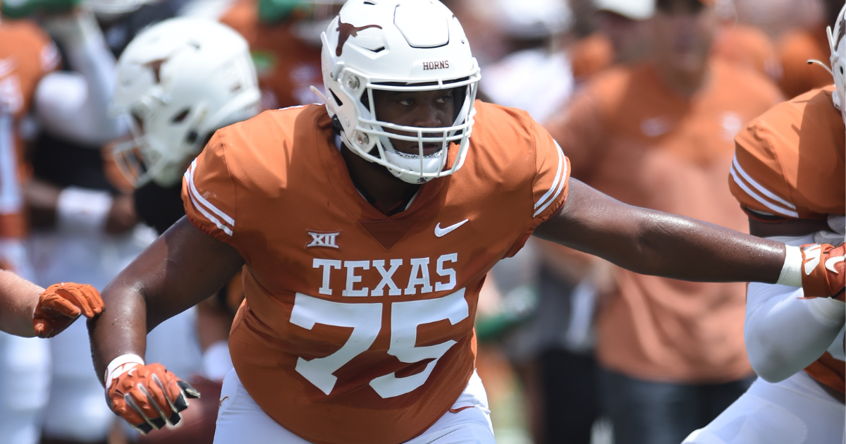 75 days until Texas Football: Jaydon Chatman takes to tackle during his ...