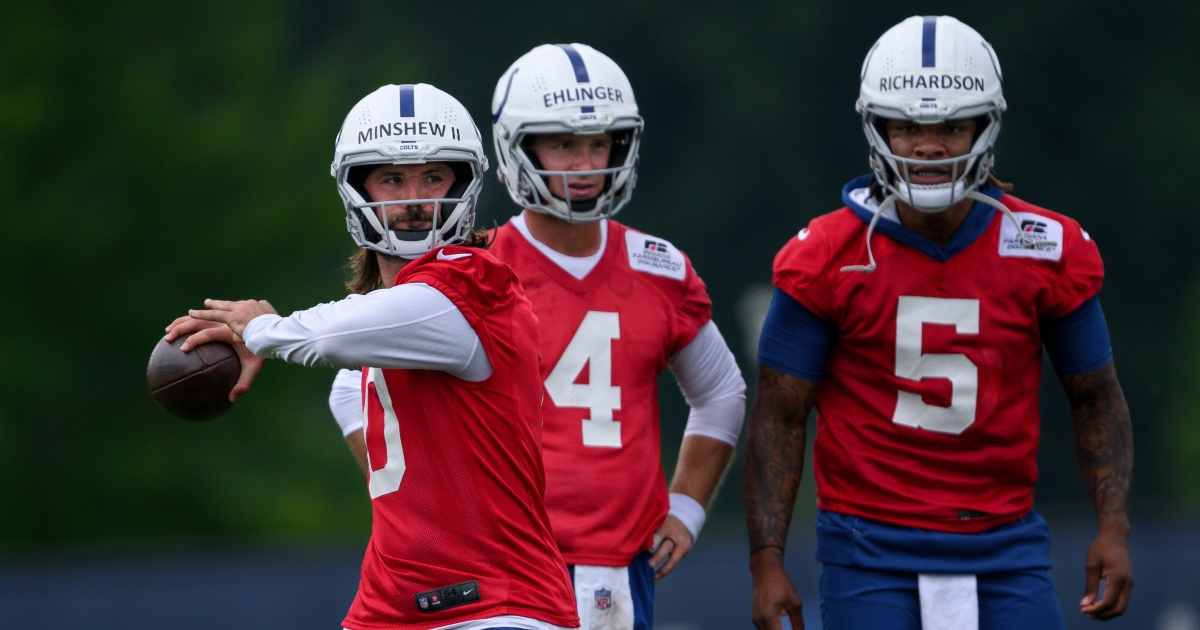 Colts QB Gardner Minshew comments on Anthony Richardson's development Colts QB Gardner Minshew comments on Anthony Richardson's development