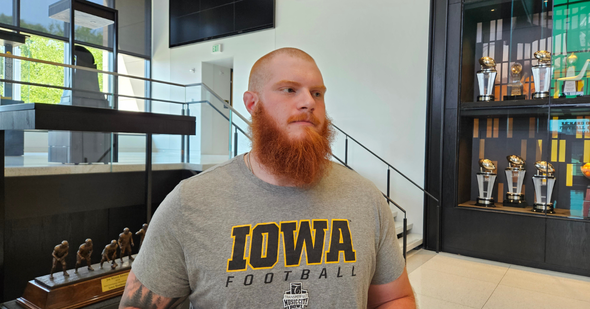 Rusty Feth fitting in with Iowa football
