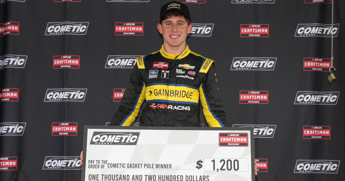 Rookie Nick Sanchez wins Rackley Roofing 200 pole award at Nashville