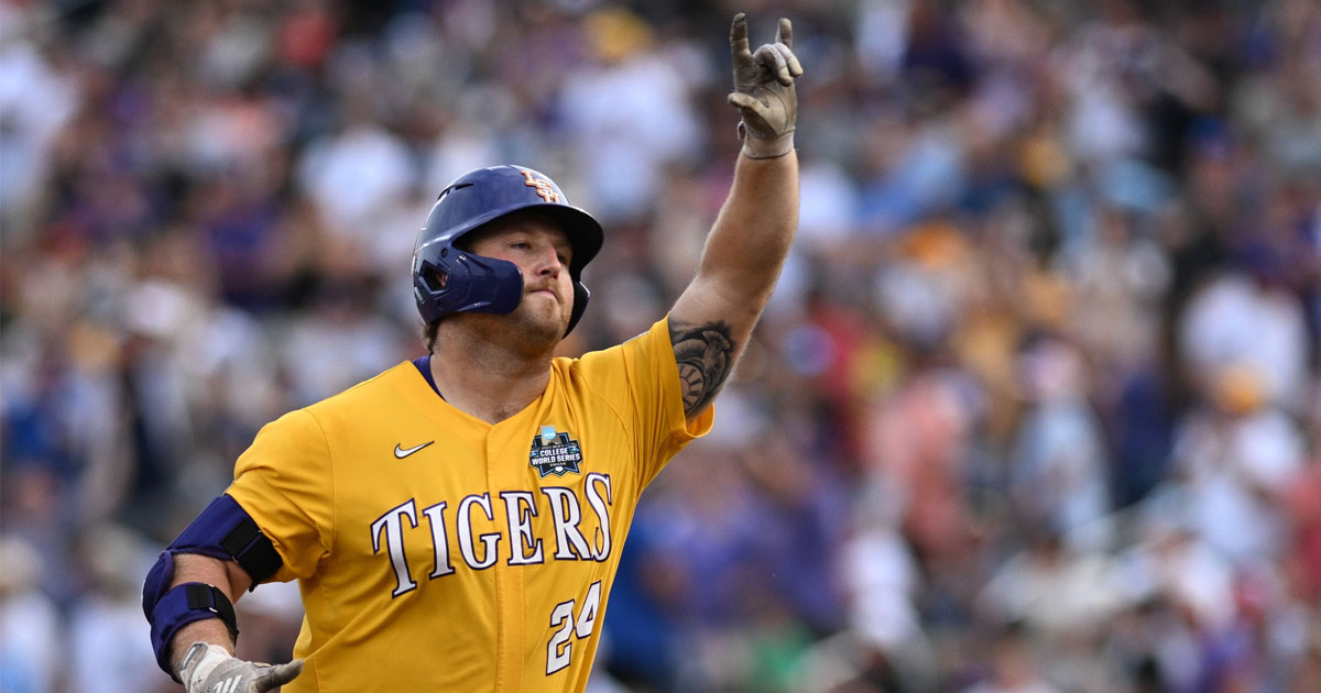 LSU slugger Cade Beloso's father cooks up grilled gator ahead of ...