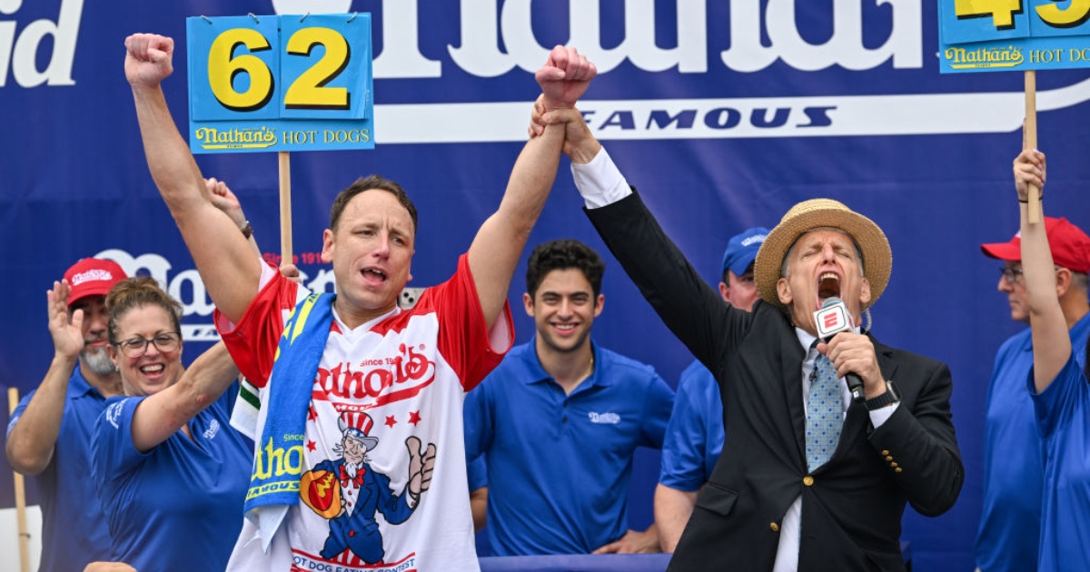ESPN panel debates if Joey Chestnut is an all-time great athlete