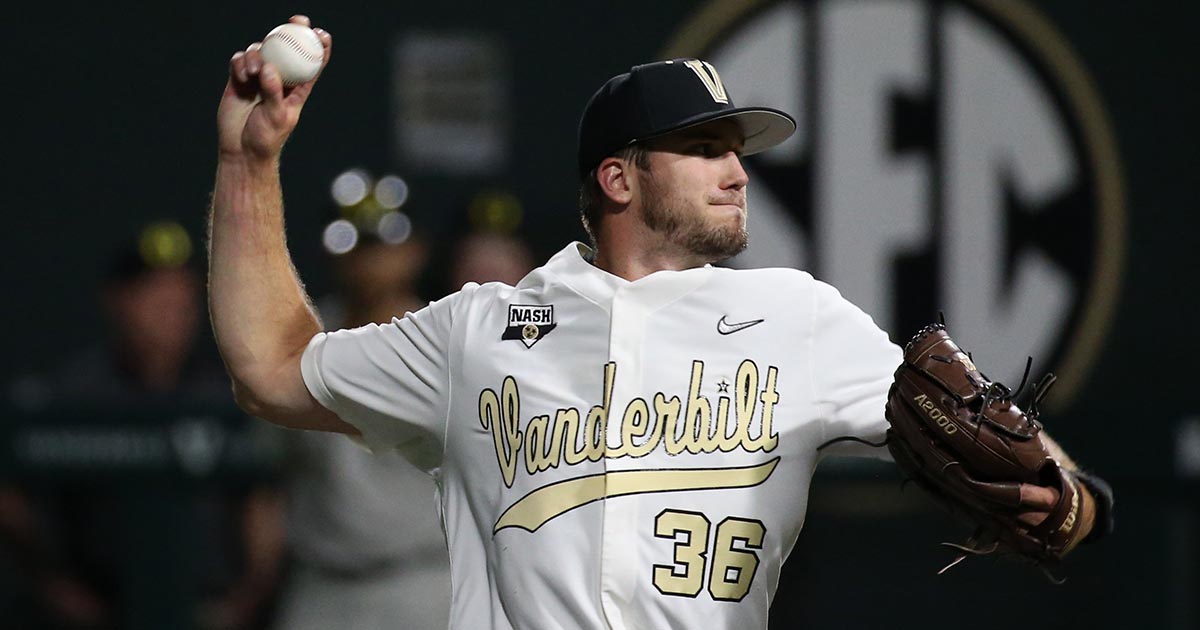 Vanderbilt pitcher Grayson Moore selected by Chicago Cubs in 2023 MLB ...