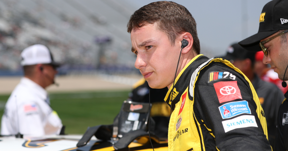 Christopher Bell reacts to heated incident with Kyle Busch on pit road ...