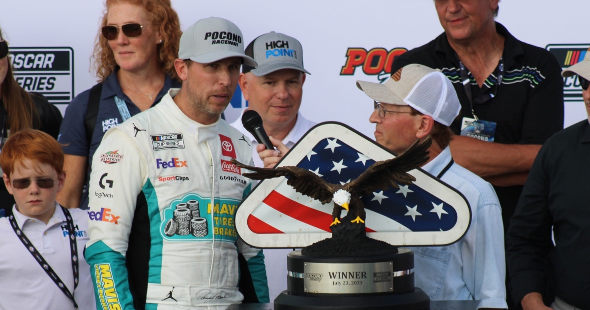 Denny Hamlin addresses NASCAR fans booing him after Pocono win