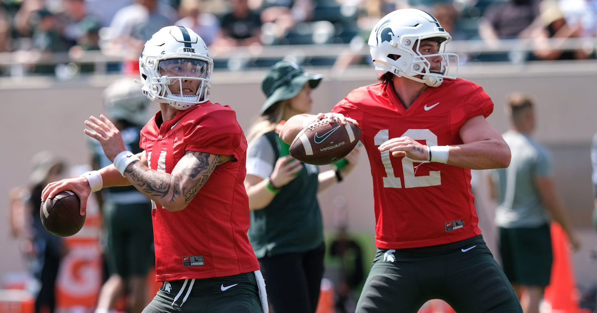 Mel Tucker, Tre Mosley talk Michigan State QB competition