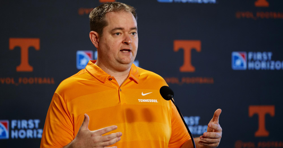 Tennessee head coach Josh Heupel kicks off fall camp