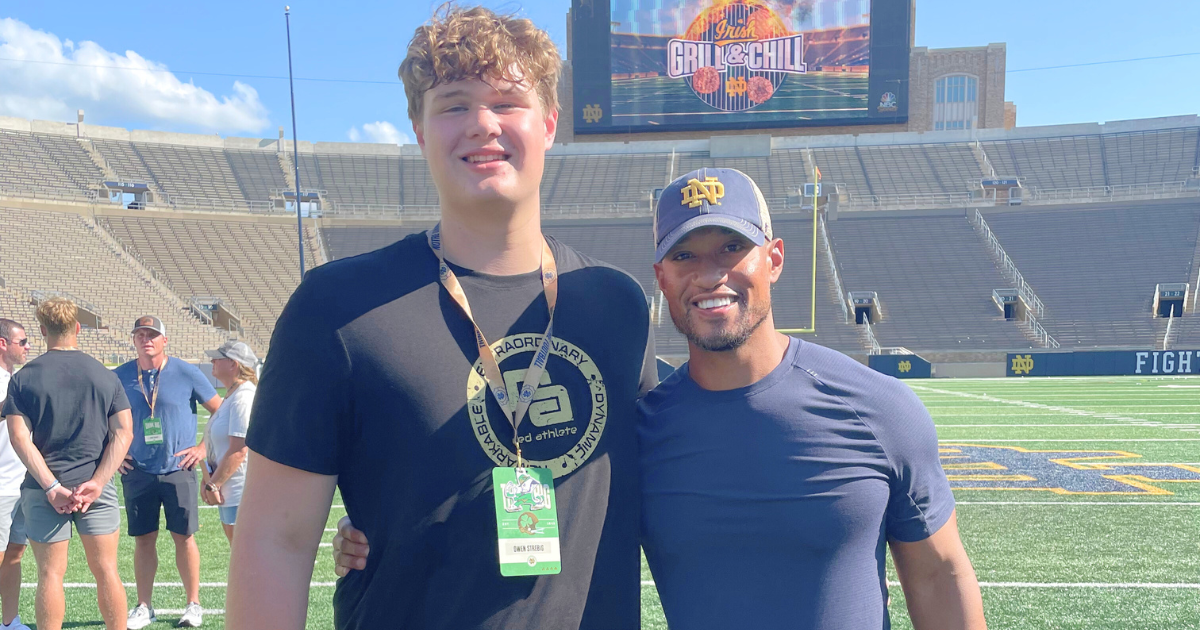 2025 OT Owen Strebig recaps Notre Dame "grill & chill" visit