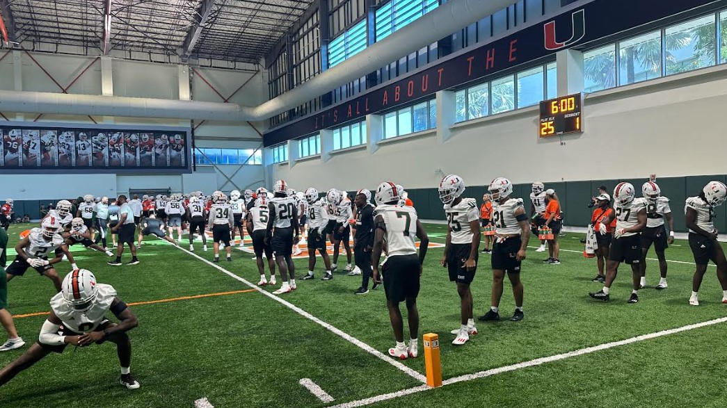 Miami fall practice Aug. 2: News and notes