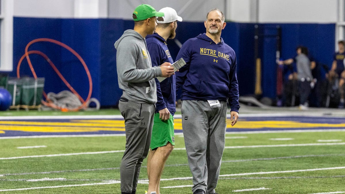 Joe Rudolph says transition to Notre Dame is going great