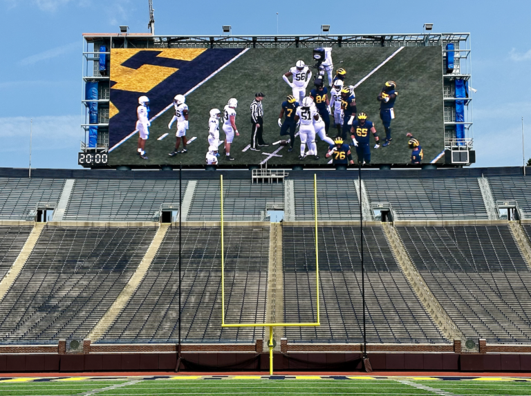 Michigan Stadium scoreboard update: Progress report, facts, more