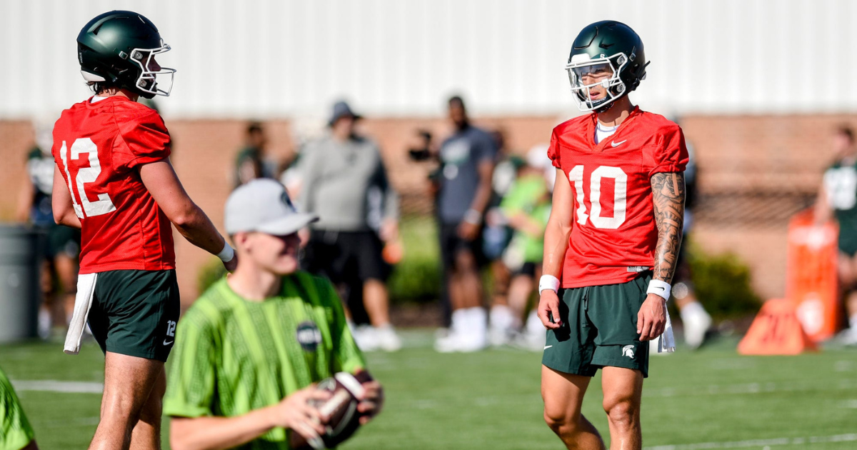 Michigan State quarterback updates after first day of fall camp