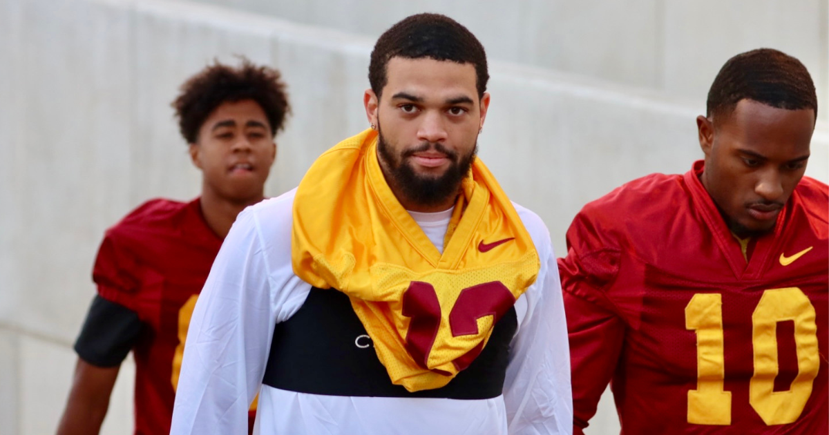 Caleb Williams offers thoughts on a few standouts early in USC fall ...