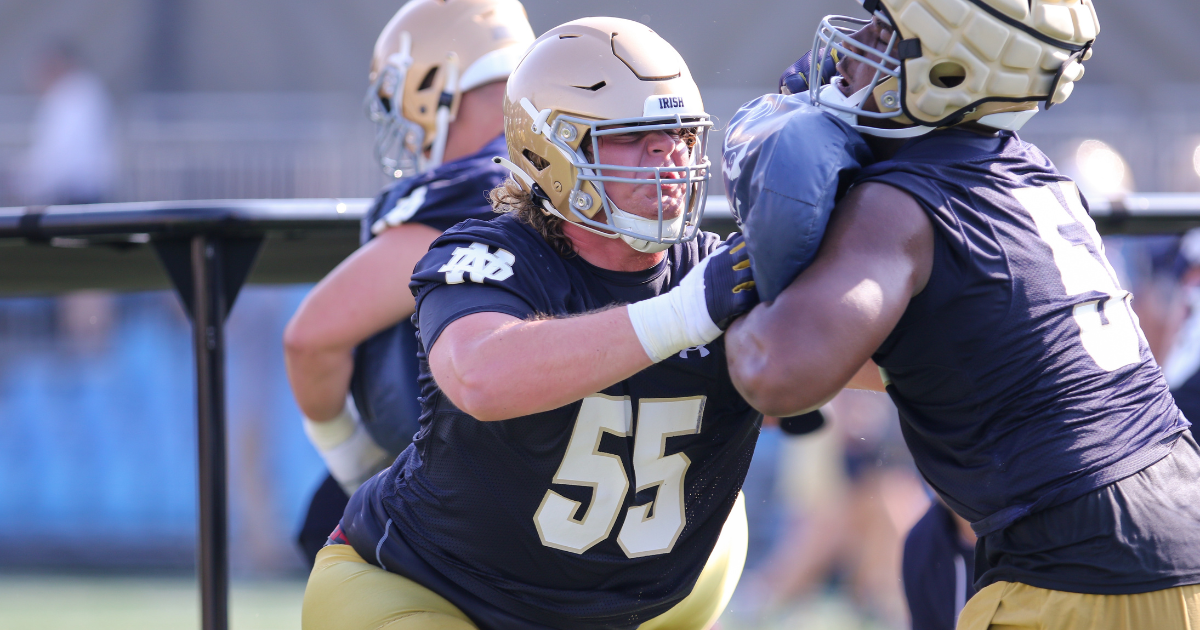 Notre Dame OL Chris Terek progressing during preseason camp