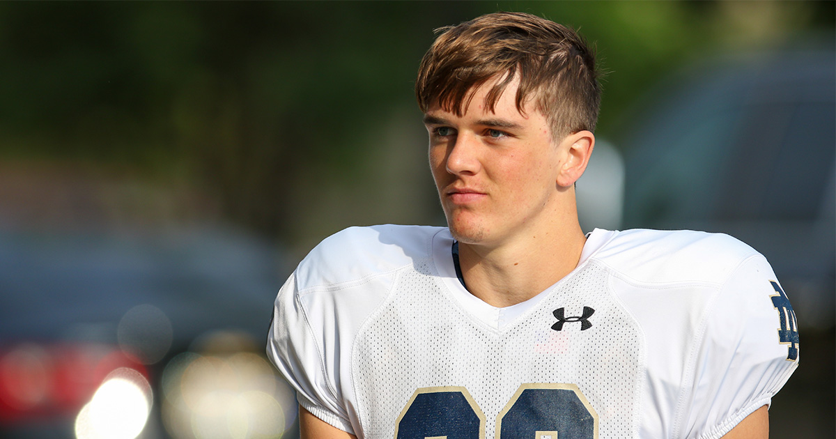 Notre Dame safeties coach Chris O’Leary: Luke Talich will ‘help us next ...