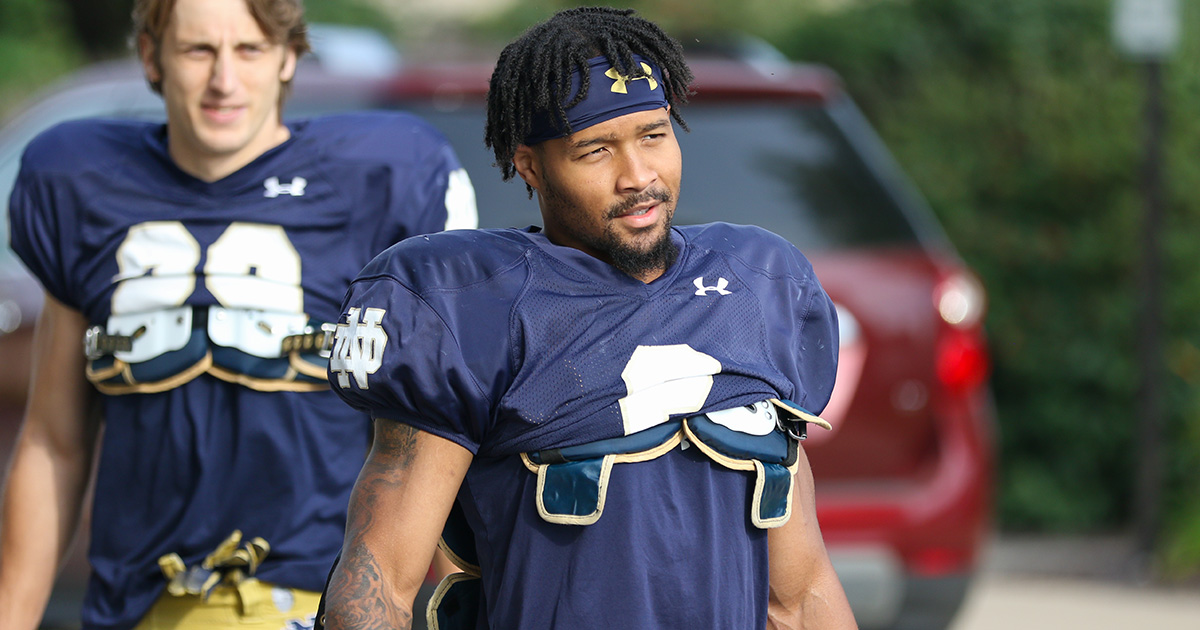How Chris Tyree expedited his transition to slot receiver for Notre Dame