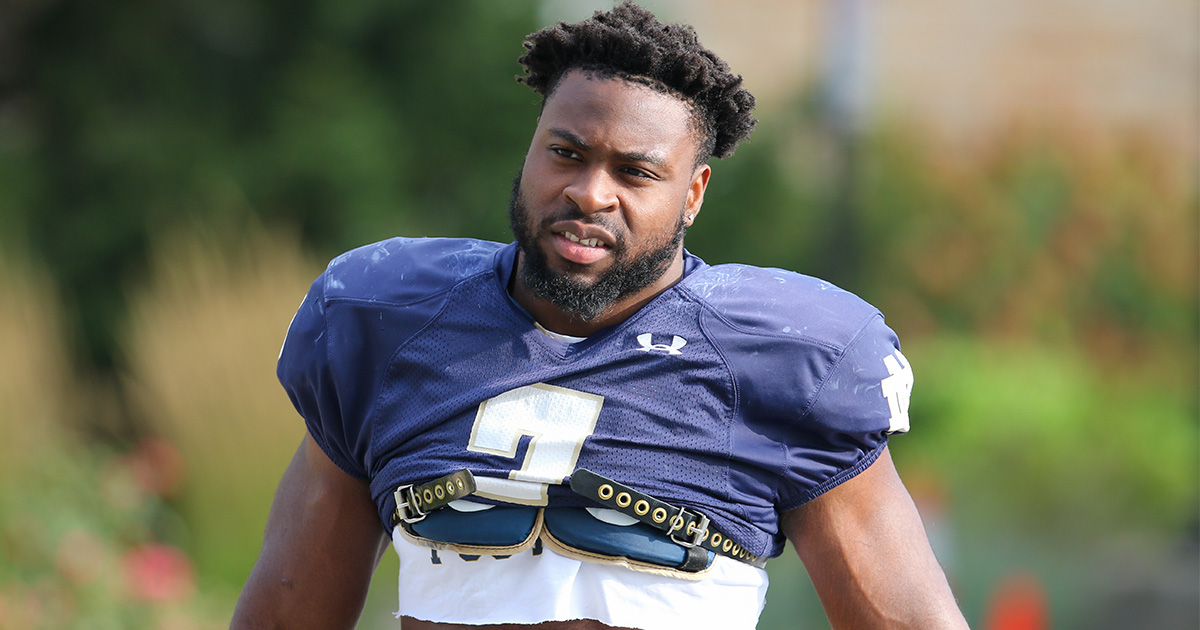 Why Notre Dame is managing Audric Estimé's workload in fall camp