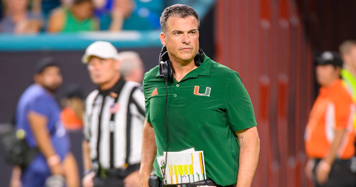 Miami coach Mario Cristobal looks ahead to Miami (Ohio)