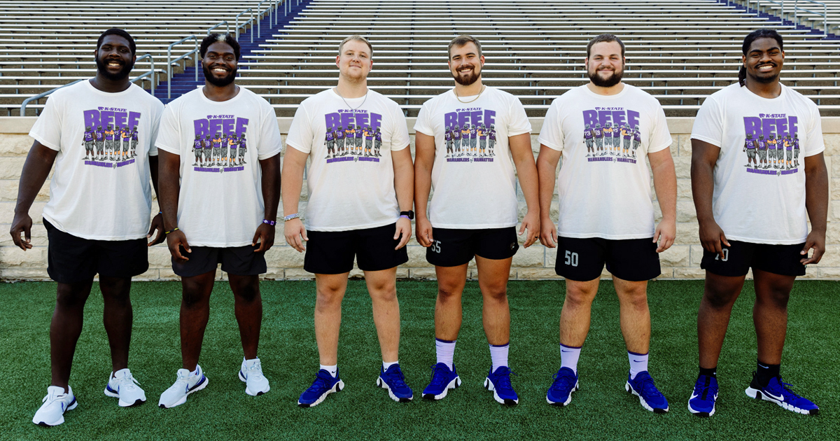 K-State 'Beef' T-shirts feature Wildcats' O-line through new NIL deal