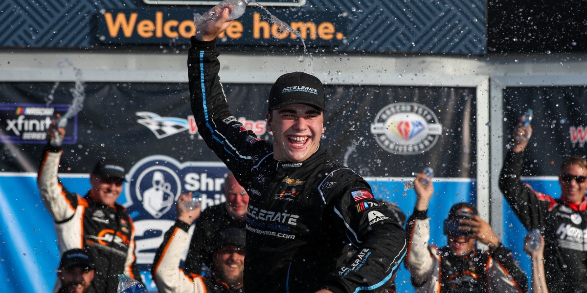 Sam Mayer earns walk-off win at the Roval, advances to Xfinity Series ...