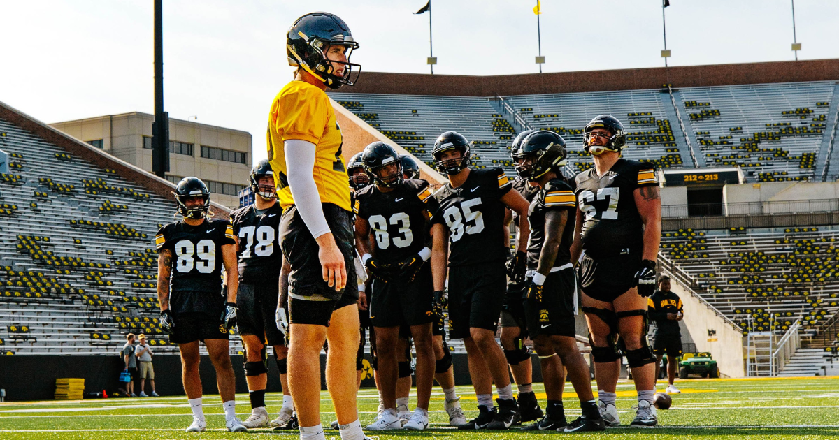Cade McNamara appears to be back at practice